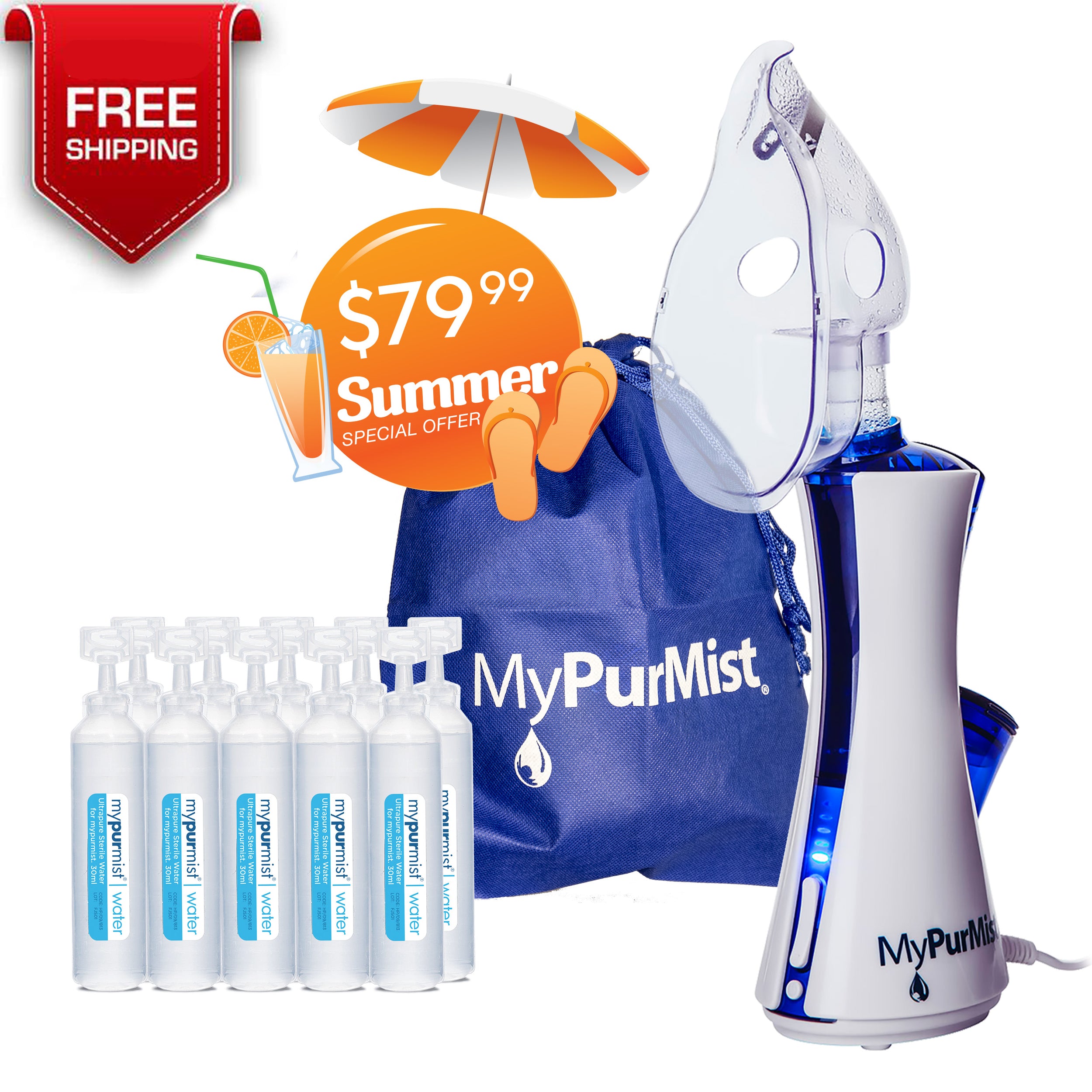 NOW $79.99: MyPurMist® Classic handheld steam inhaler / humidifier / v ...