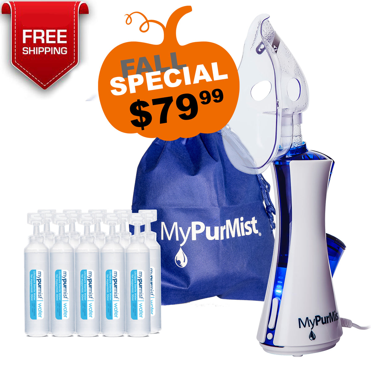 NOW $79.99: MyPurMist® Classic handheld steam inhaler / humidifier / v ...