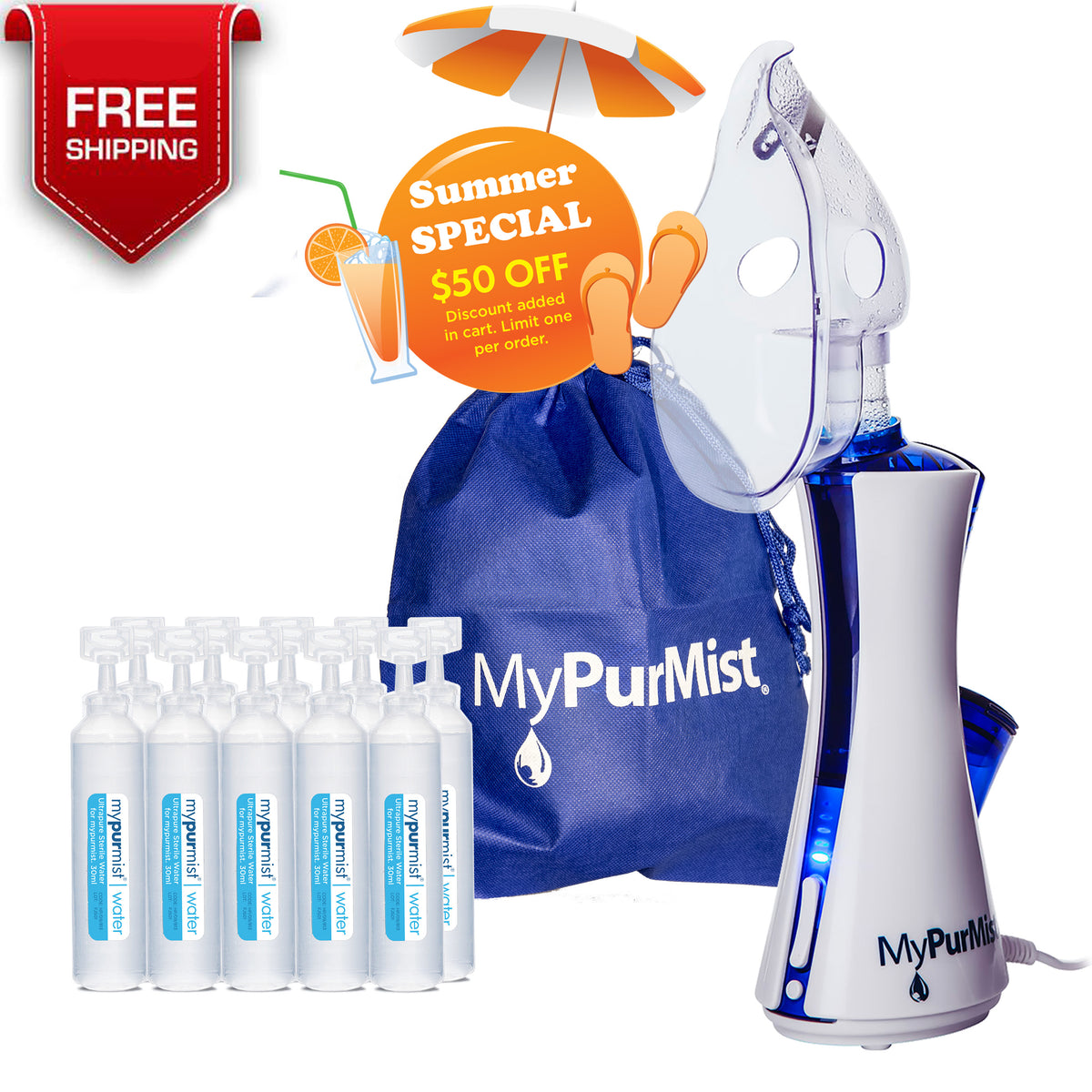 $70 OFF: MyPurMist® Classic handheld steam inhaler / humidifier / vapo ...